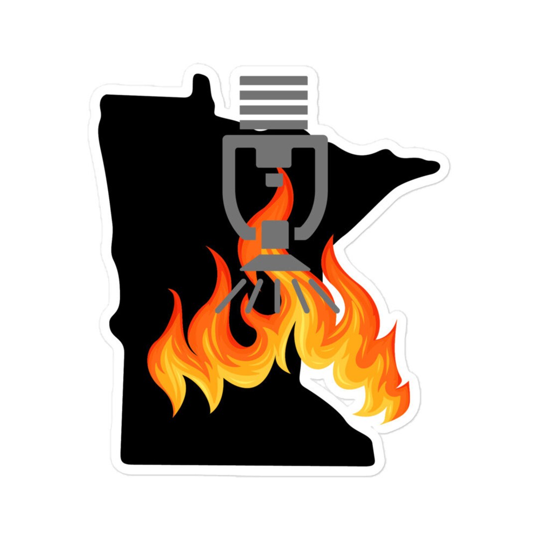 Minnesota Fire Protection Hard Hat Sticker Sprinkler Fitters - Etsy