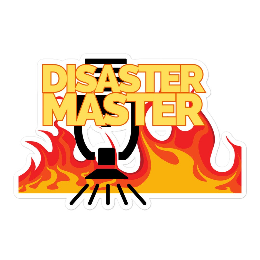 Disaster Master Sprinkler Sticker Hard Hat Sticker - Etsy