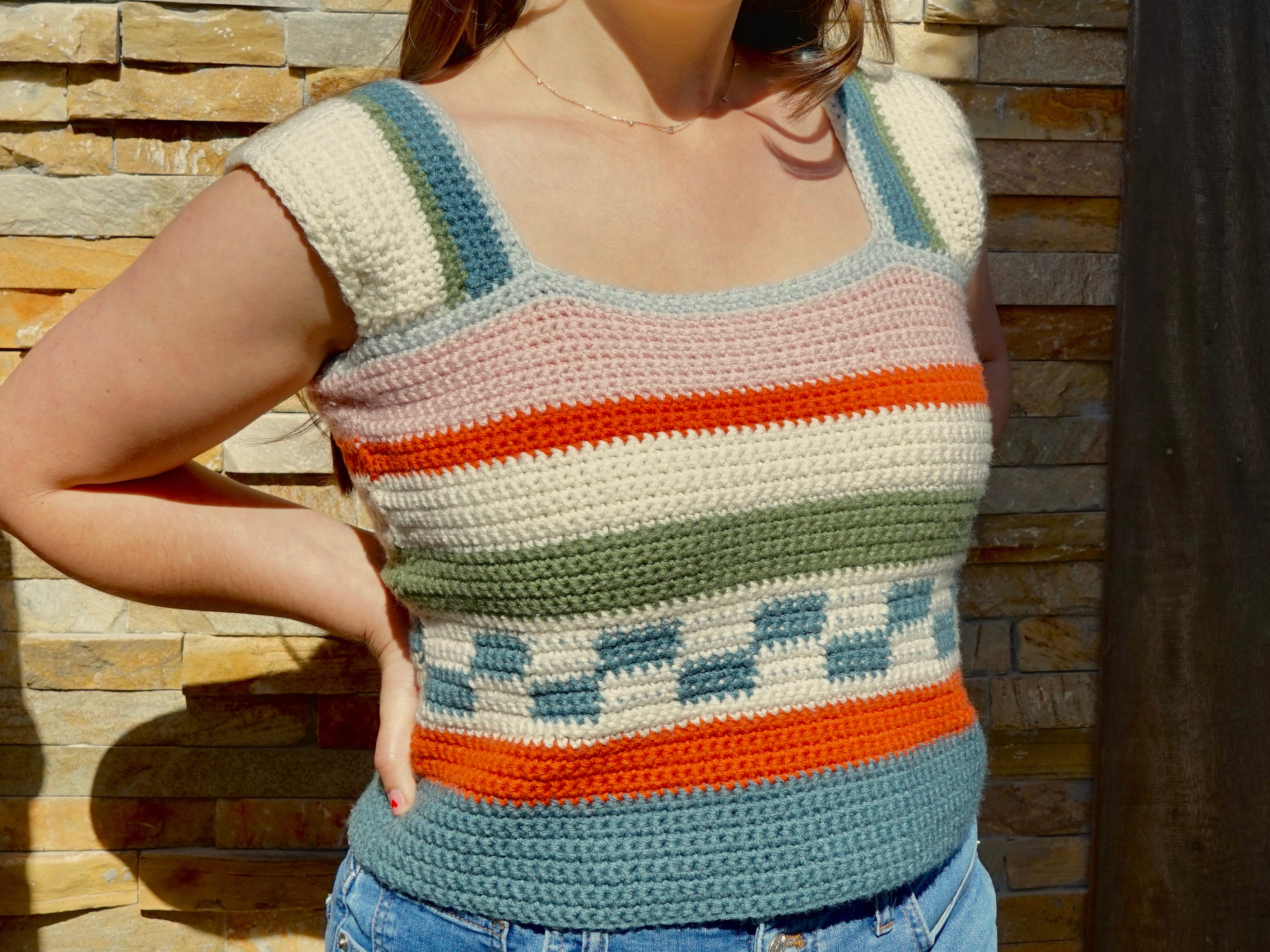 Spring & Summer Top — PDF Crochet Pattern // Crochet Shirt Pattern ...