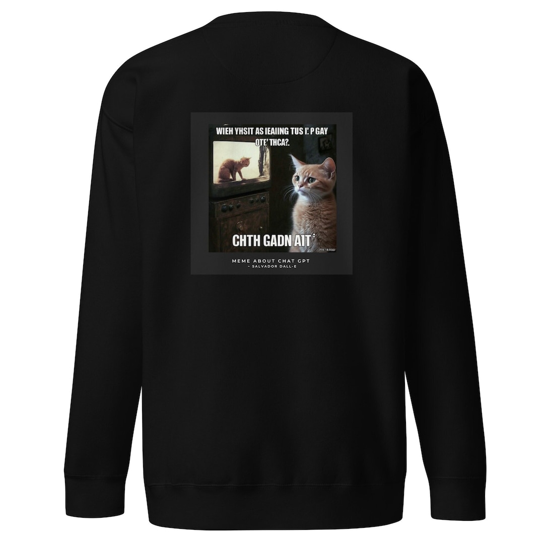 Chat GPT Meme Sweatshirt Created by Salvador DALL-E - Etsy