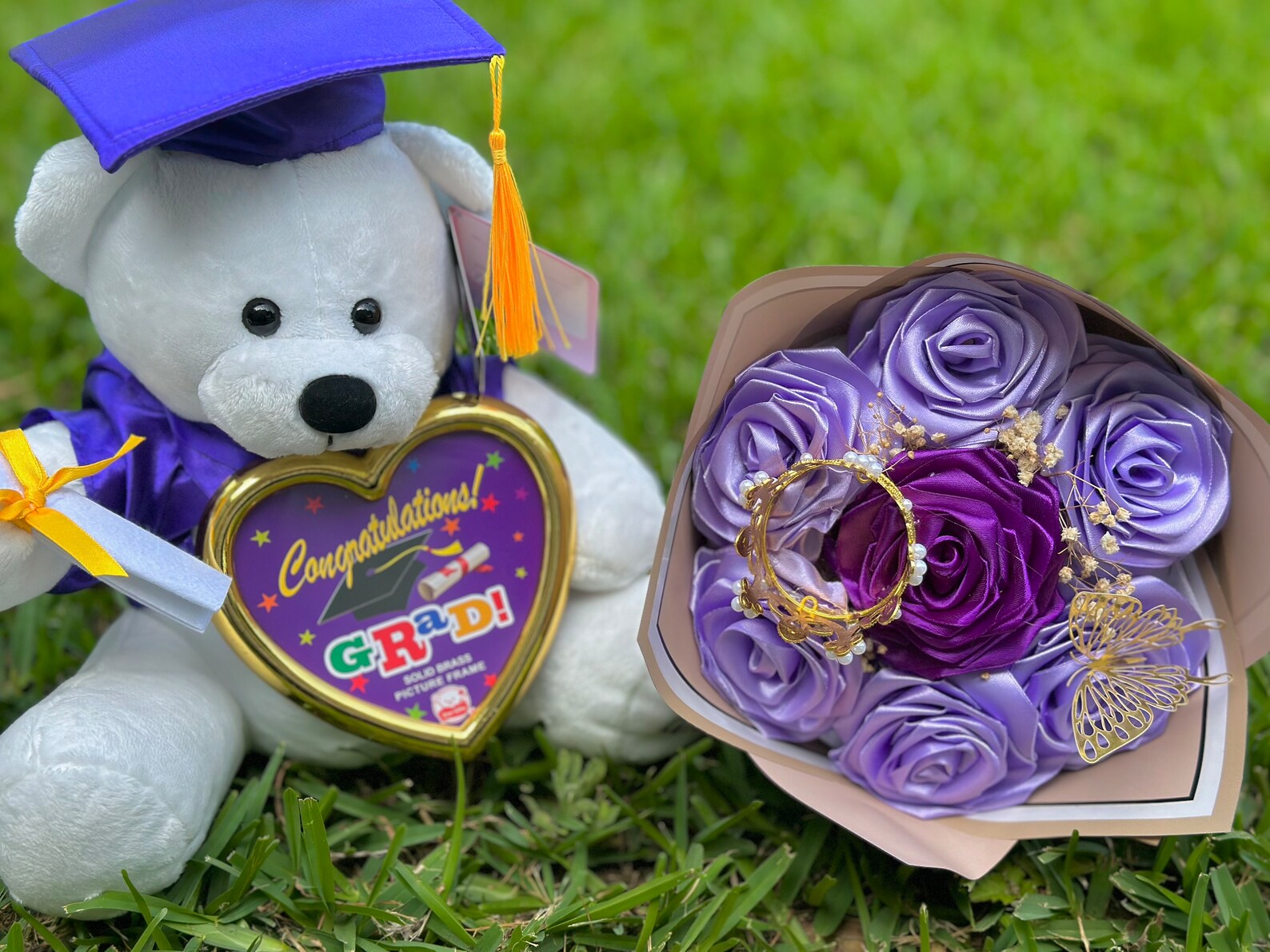 Elegant Grad Eternal Bouquet/ Eternal Roses/preserved Roses/ Graduation Bouquet/ Ramo Para ...