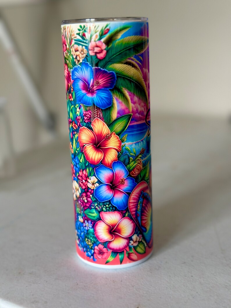 Summer Vibes Sublimated Tumbler 20oz/ Vaso Personalizado/ Summer ...