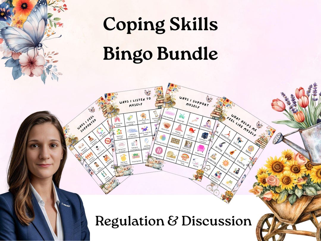 Coping Skills Bingo Game, Mindfulness Activity for Kids, Classroom ...