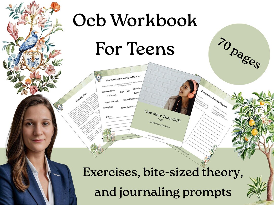 OCD Workbook for Teens, Digital Therapy Tools, Self-help Worksheets ...
