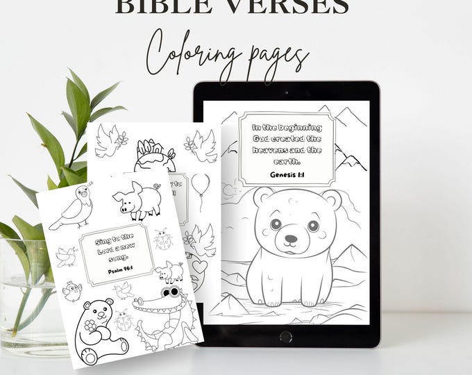 Preschool Christian Bible Verse Homeschool Sunday School Printable ...