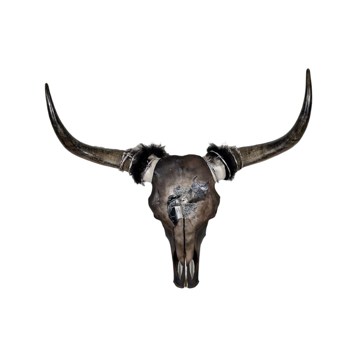 Yak Engraved Skull Taxidermy Wall Decor - Item #: 1065 - Etsy