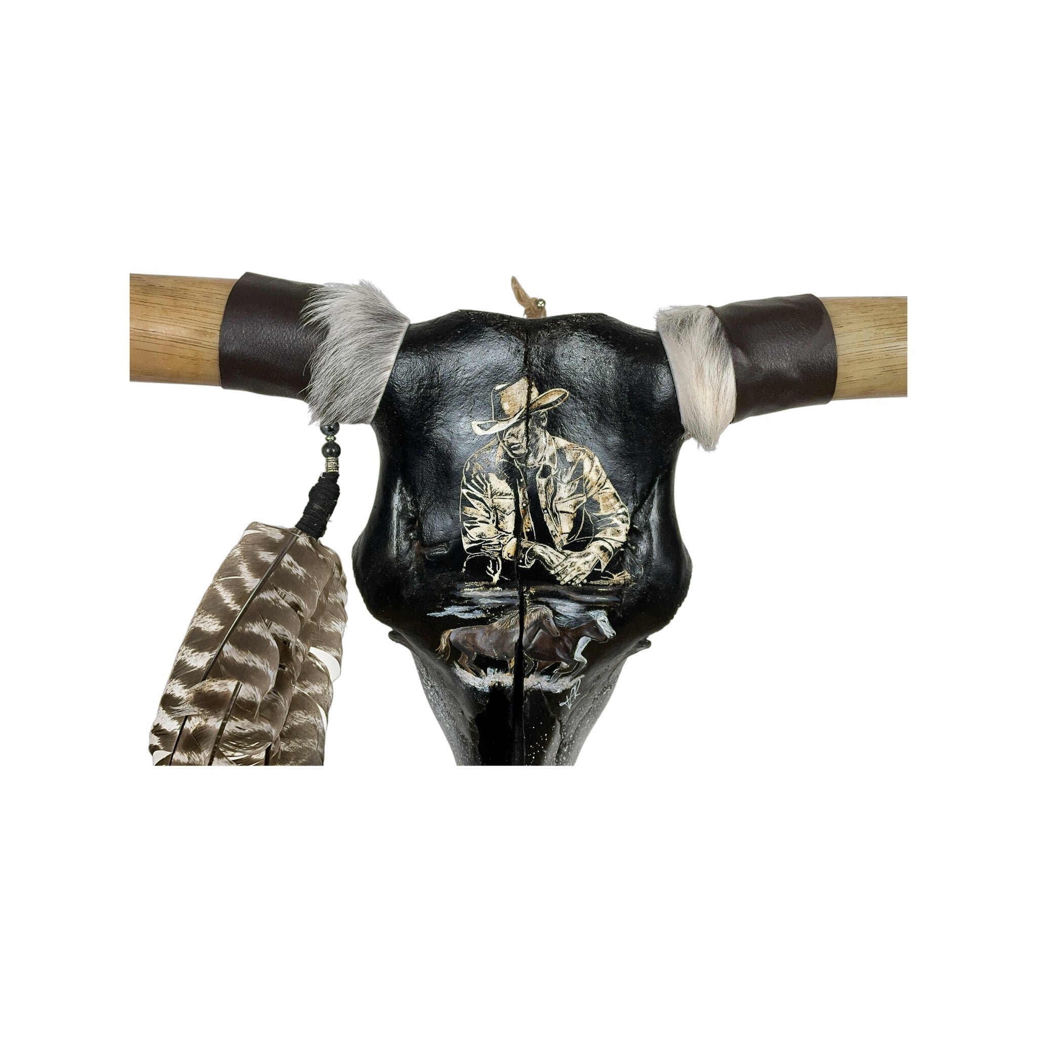 Longhorn Engraved Skull Taxidermy Wall Decor - Item #: 1066 - Etsy