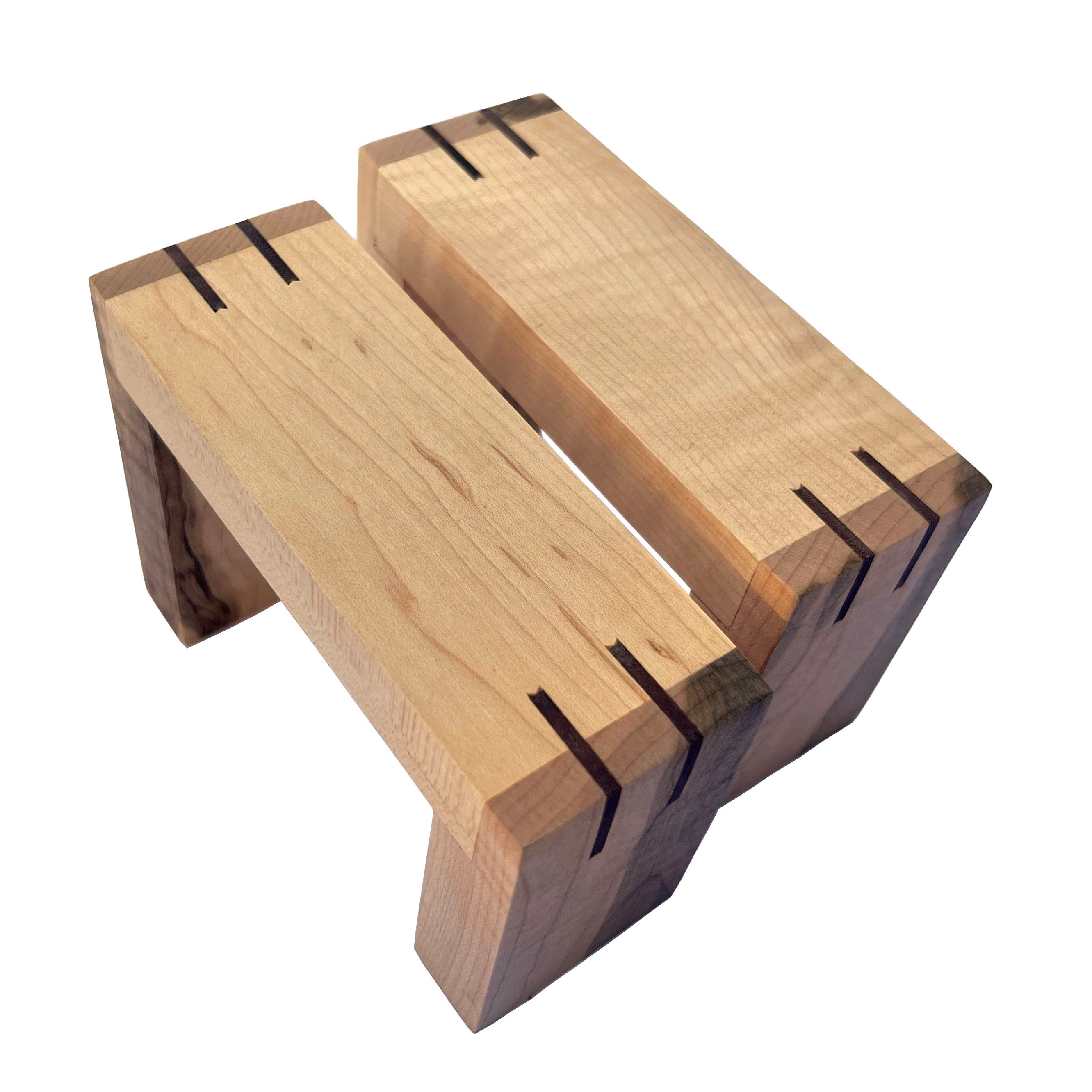 Mid-century Modern Wood Vinyl Record Wall Mount Display Rack Maple Oak ...