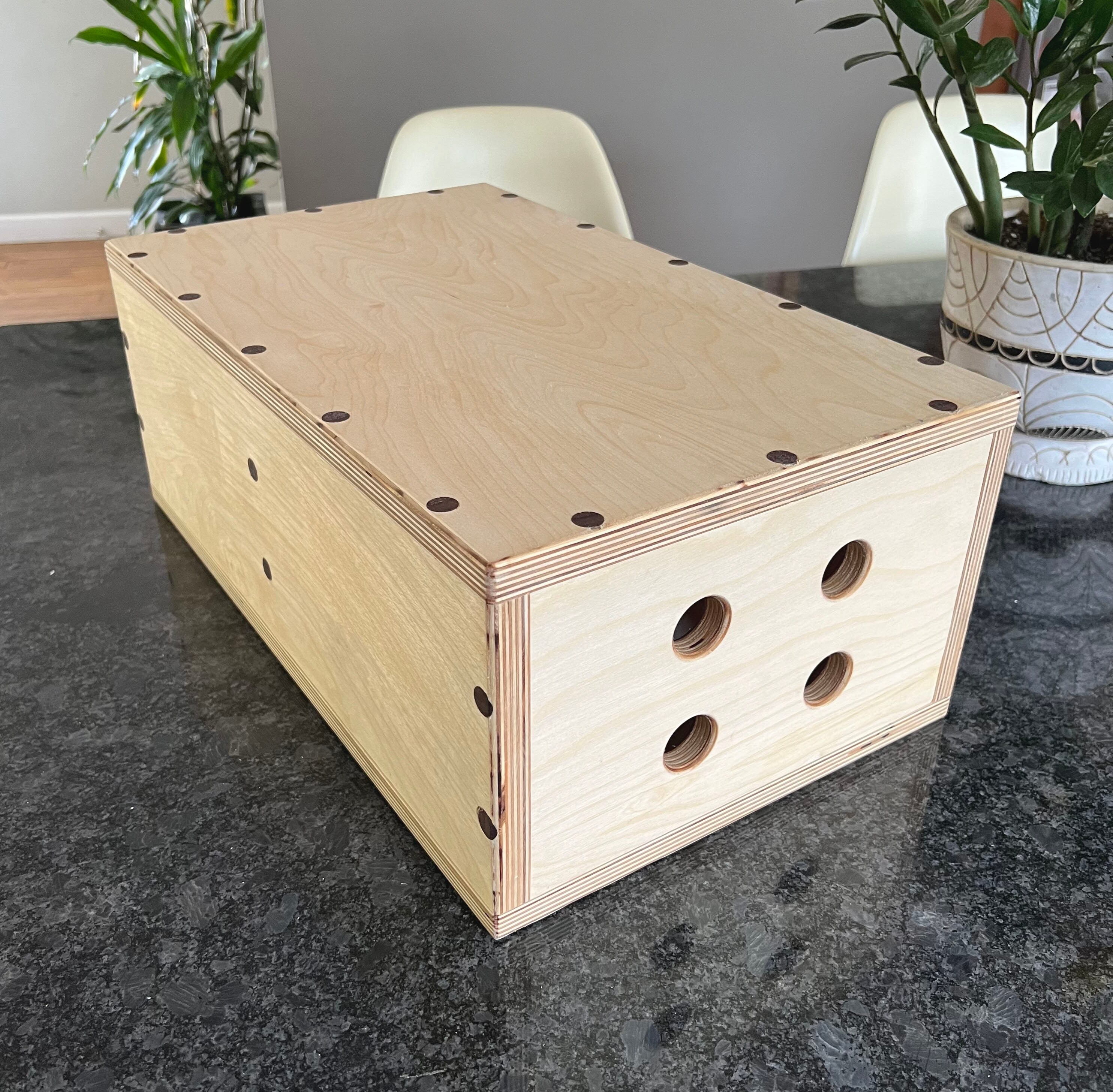 Premium Baltic Birch Apple Box With Walnut Accents - Etsy