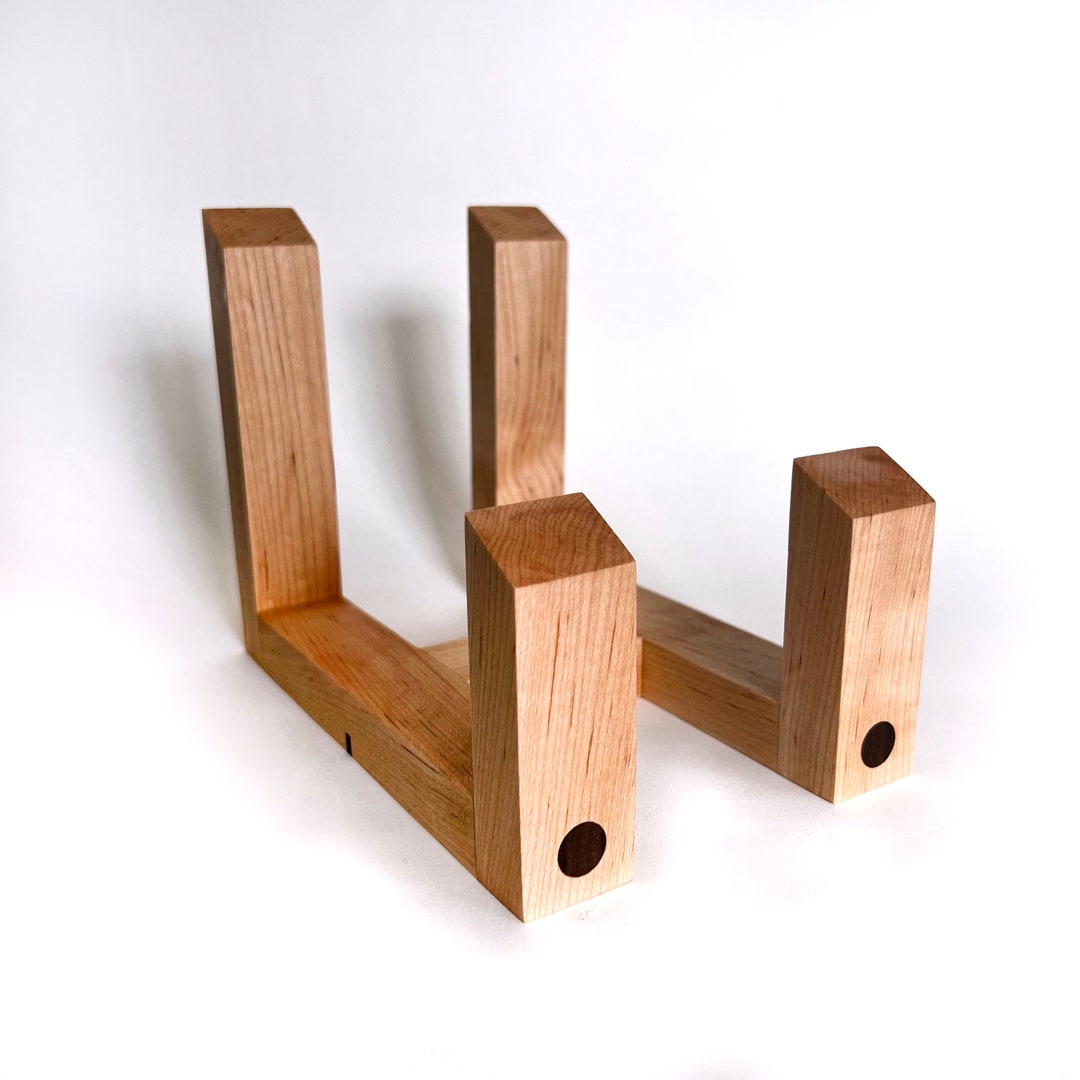 Mid-century Maple Vinyl 7" / 45 RPM Record Holder / Display Rack ...