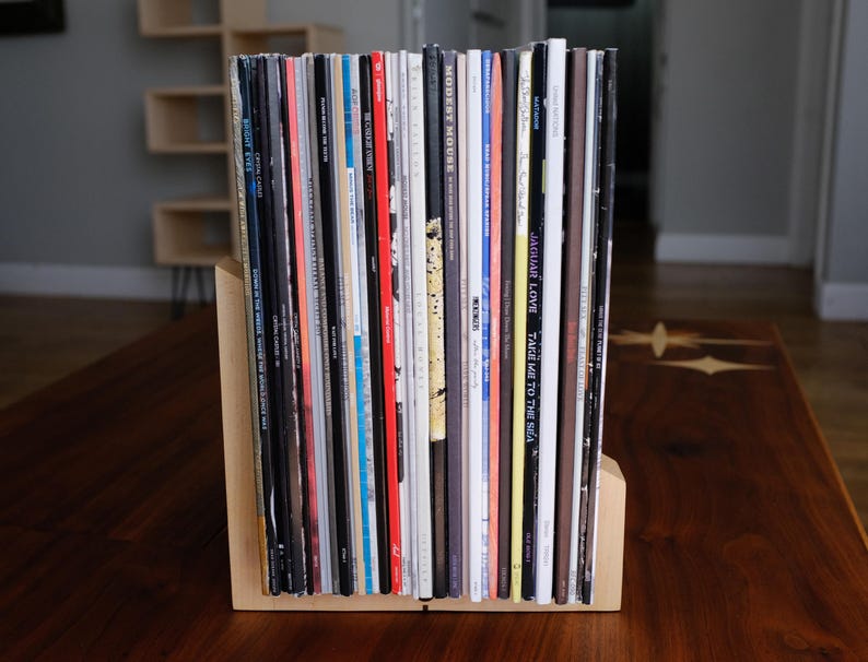 Mid-century Hard Maple Vinyl Record Holder / Display Rack - Etsy