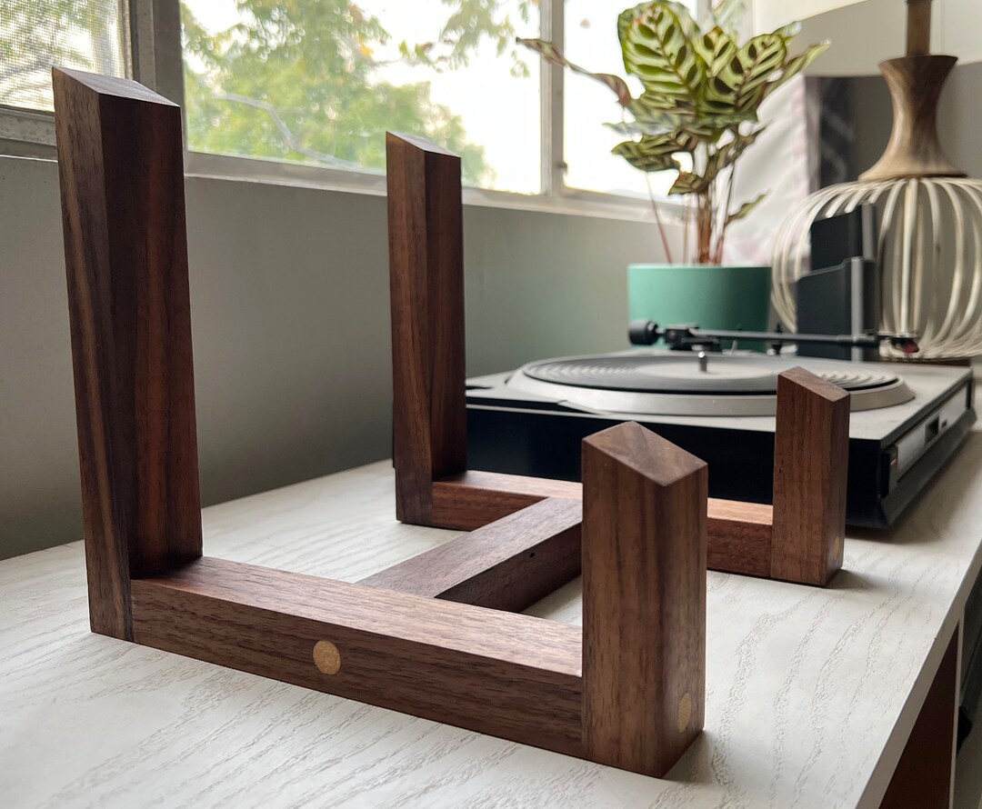 Mid-century Walnut Vinyl Record Holder / Display Rack - Etsy