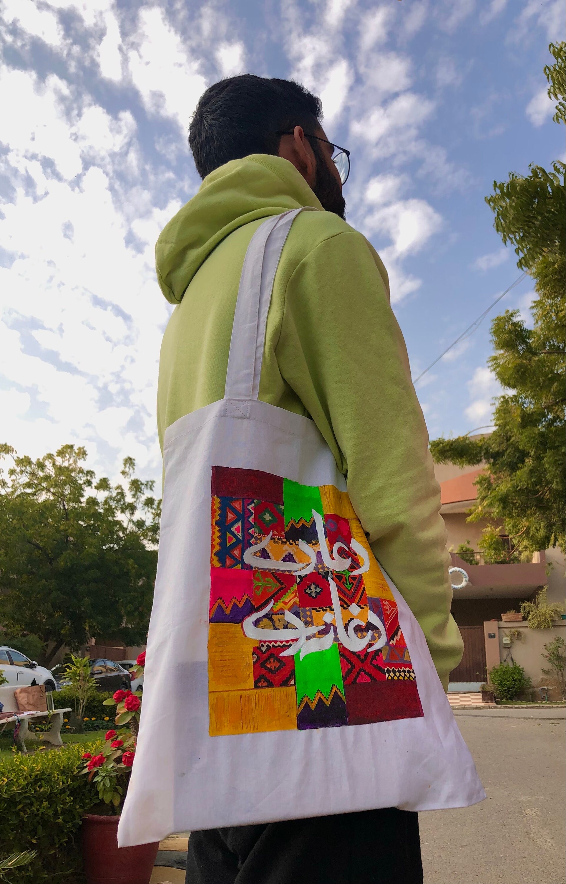 Pakistani Truck Art Colorful Tote Bag Pakistani Art Poetry Art Urdu ...