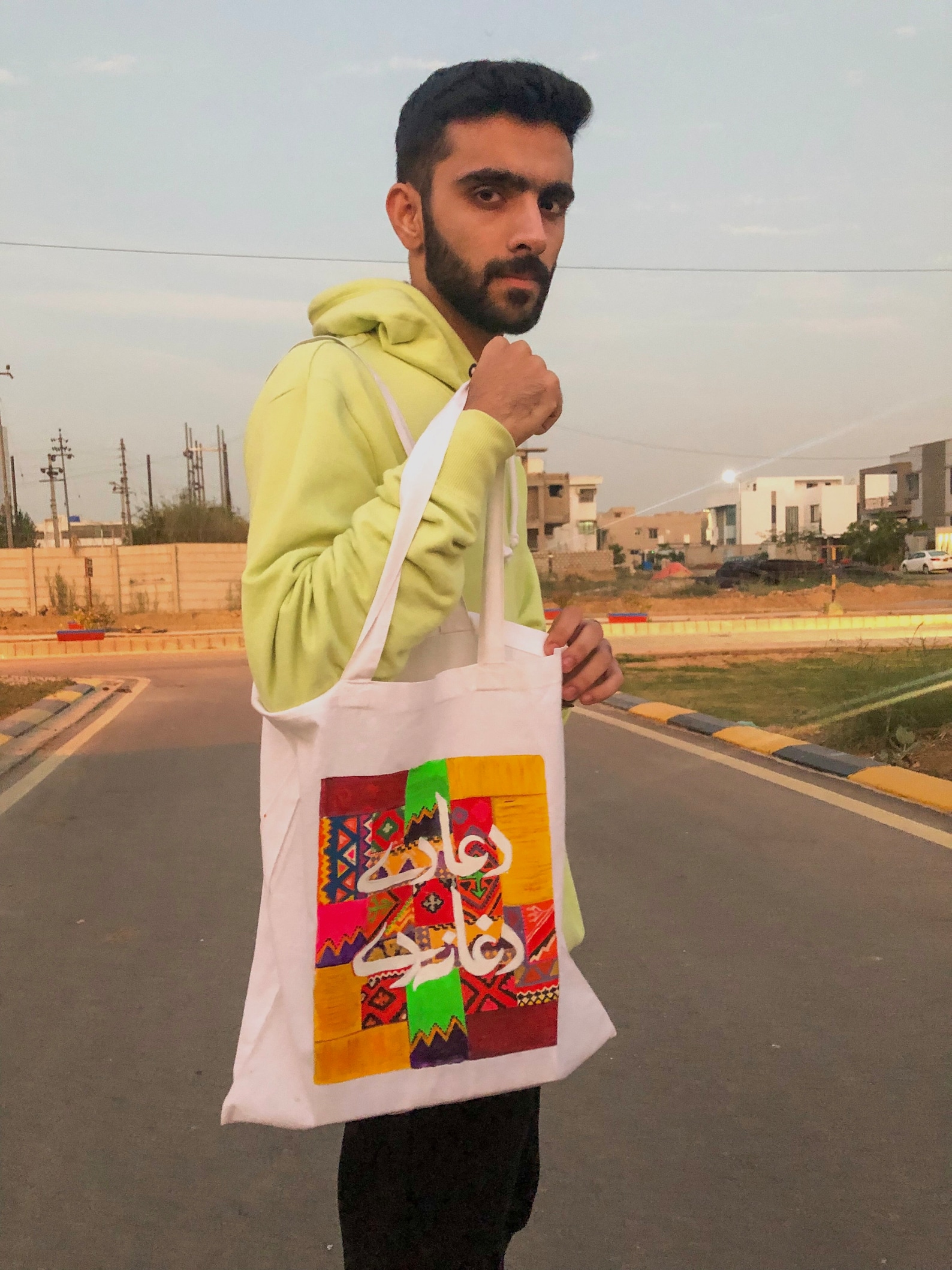 Pakistani Truck Art | Colorful Tote Bag | Pakistani Art | Poetry Art ...