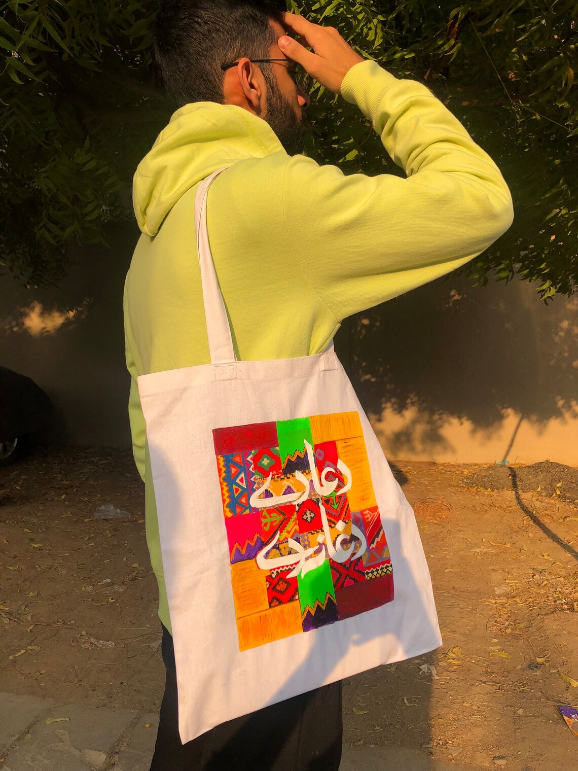 Pakistani Truck Art | Colorful Tote Bag | Pakistani Art | Poetry Art ...