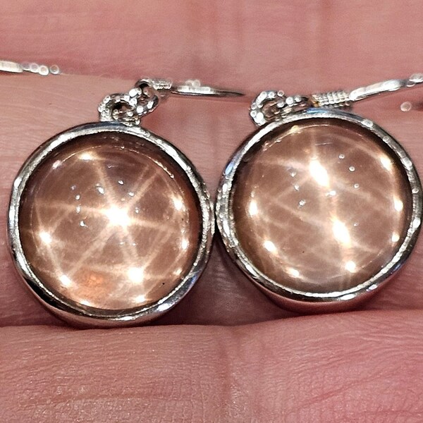 Rose Quartz Earrings - Etsy