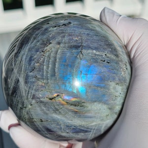 Large Flashy Lab Sphere, Purple Blue Pink Yellow Flash, Rainbow Flash ...