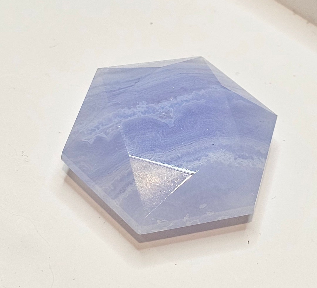 Faceted Hexagon Crystal Gem: Handcarved Quartz, Agate - Etsy