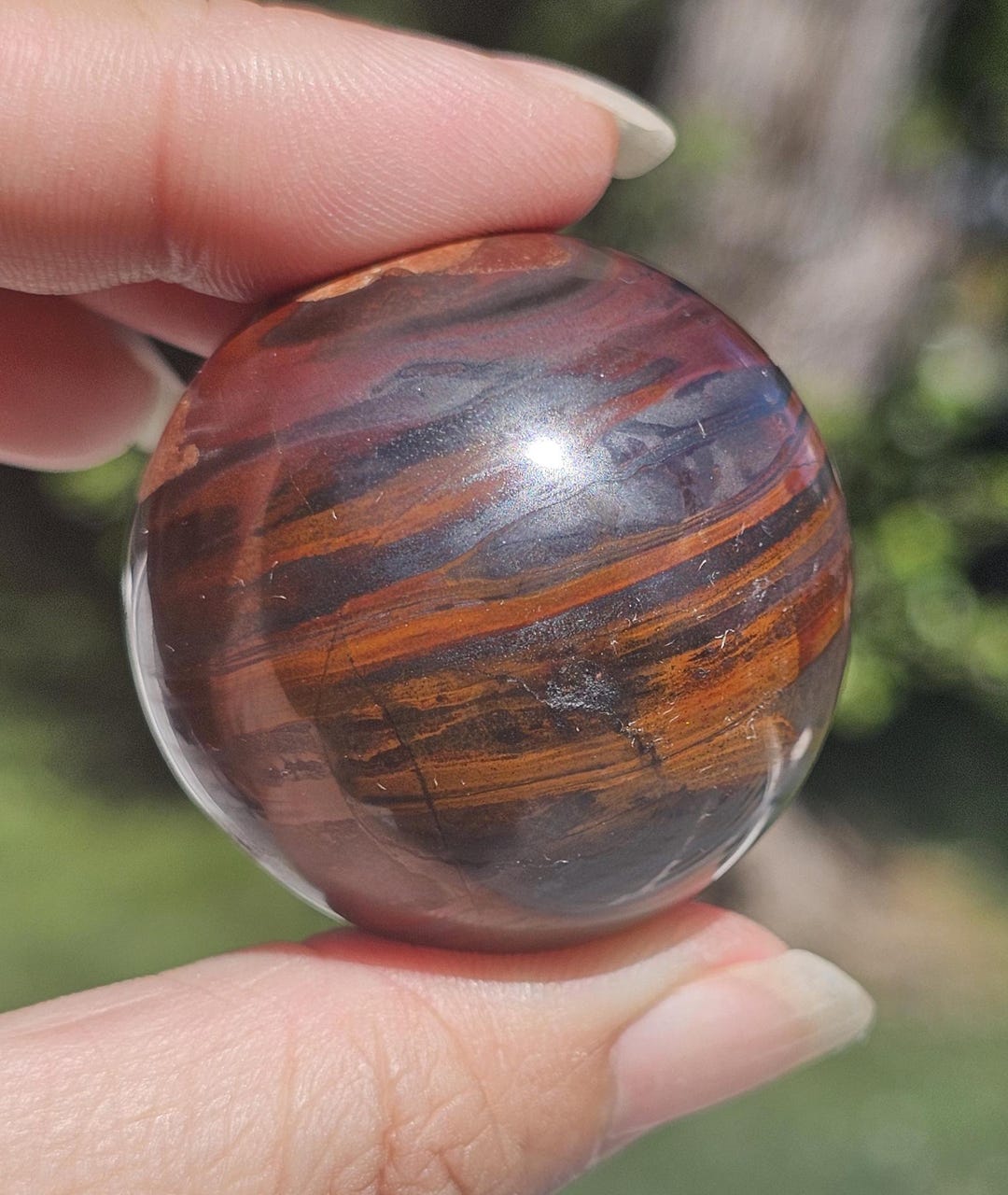 Tiger Iron Sphere, Red Tigers Eye, Hematite, Red Jasper - Etsy
