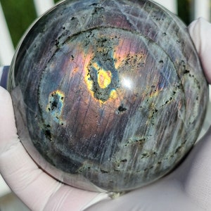 Large Flashy Lab Sphere, Purple Blue Pink Yellow Flash, Rainbow Flash ...