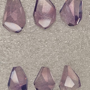 Hand Carved Lavender Moon Quartz Crystal Gem: Rare High Clarity Stone ...
