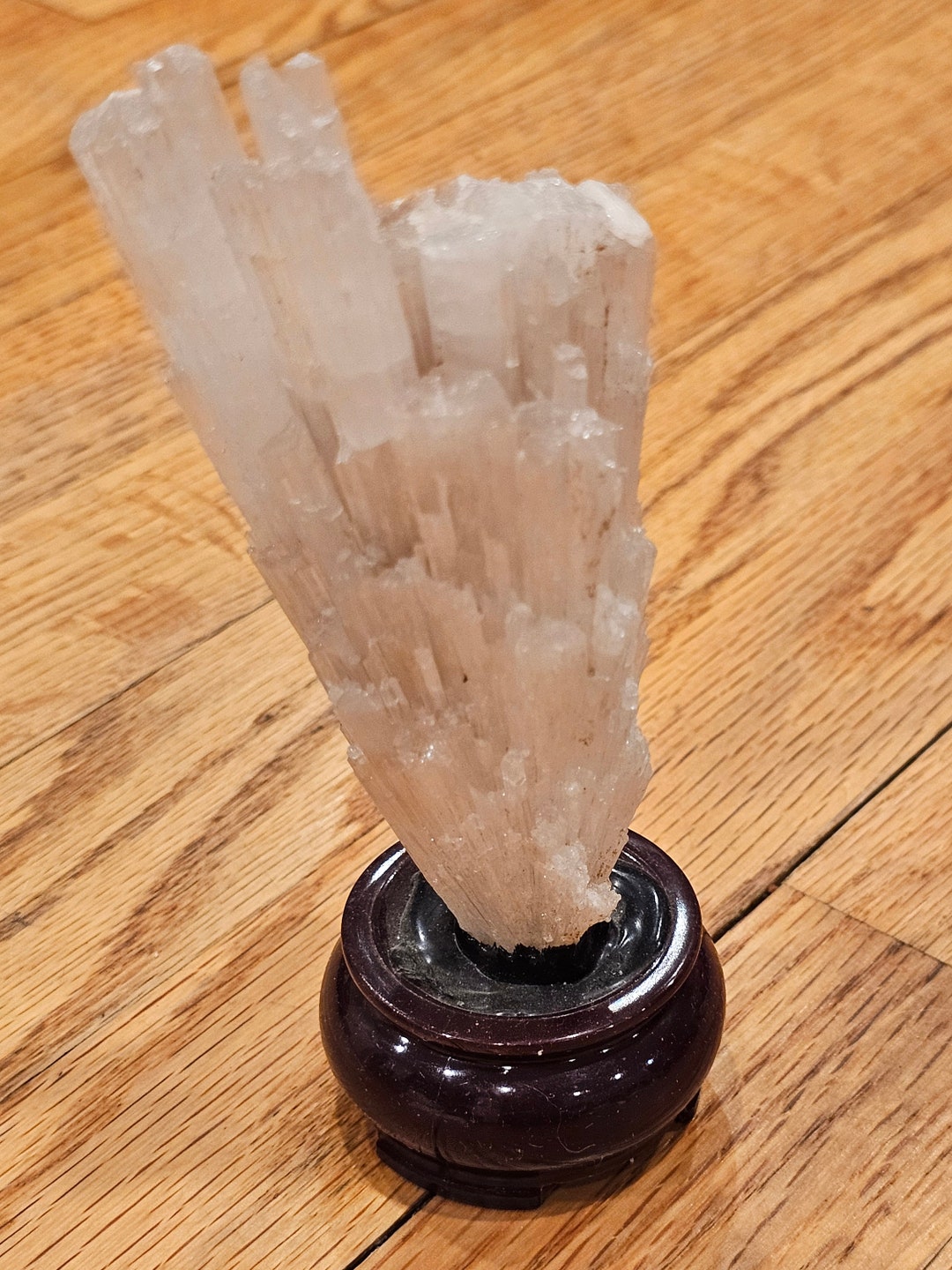 Raw Selenite Specimen With Custom Stand, Natural Selenite Cluster - Etsy