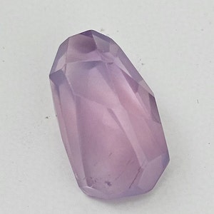 Hand Carved Lavender Moon Quartz Crystal Gem: Rare High Clarity Stone ...