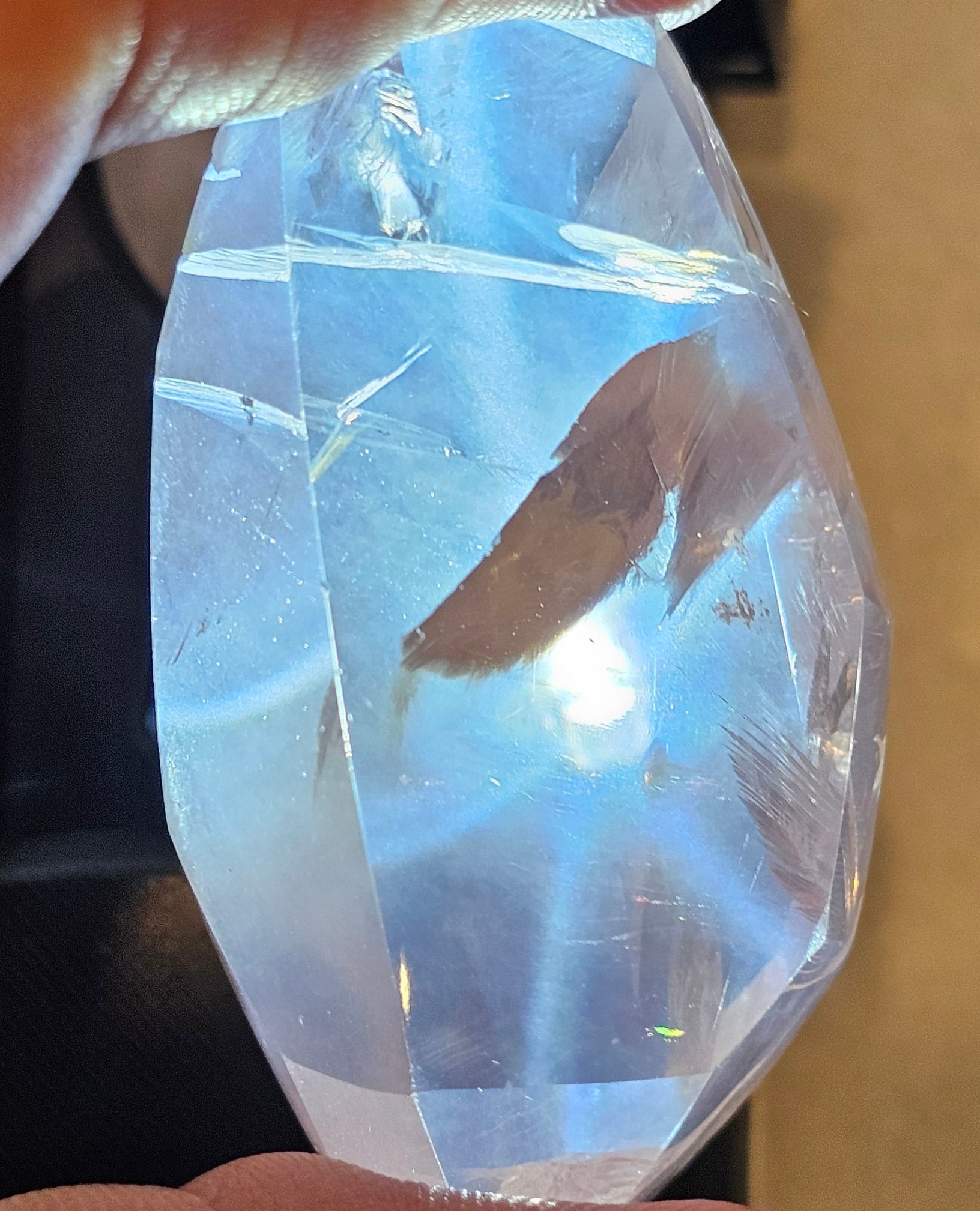 Rose Quartz Rainbow Crystal Gem From Mozambique, Asterism, Star Gem - Etsy