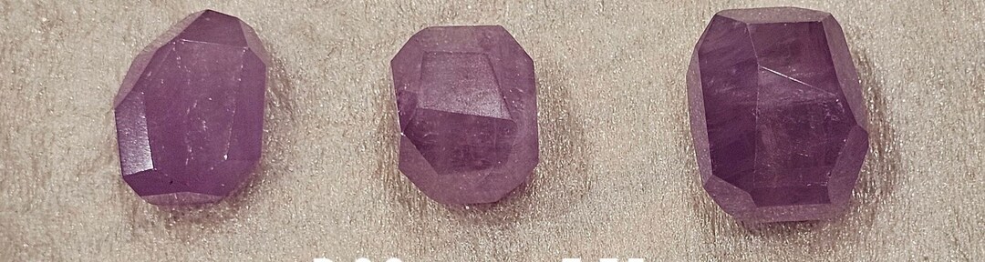 Faceted Kunzite Crystal Gem: Deep Violet Fuschia, Rare Brazillian Gem ...