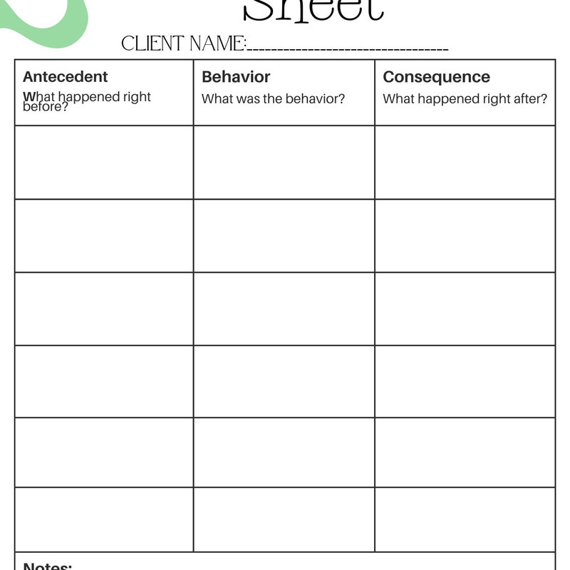 Aba Behavior Data Sheets - Etsy