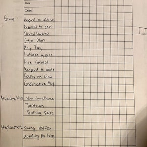 Client Overview Therapy Data Sheet of Targets, Goals, and Programs, ABA ...