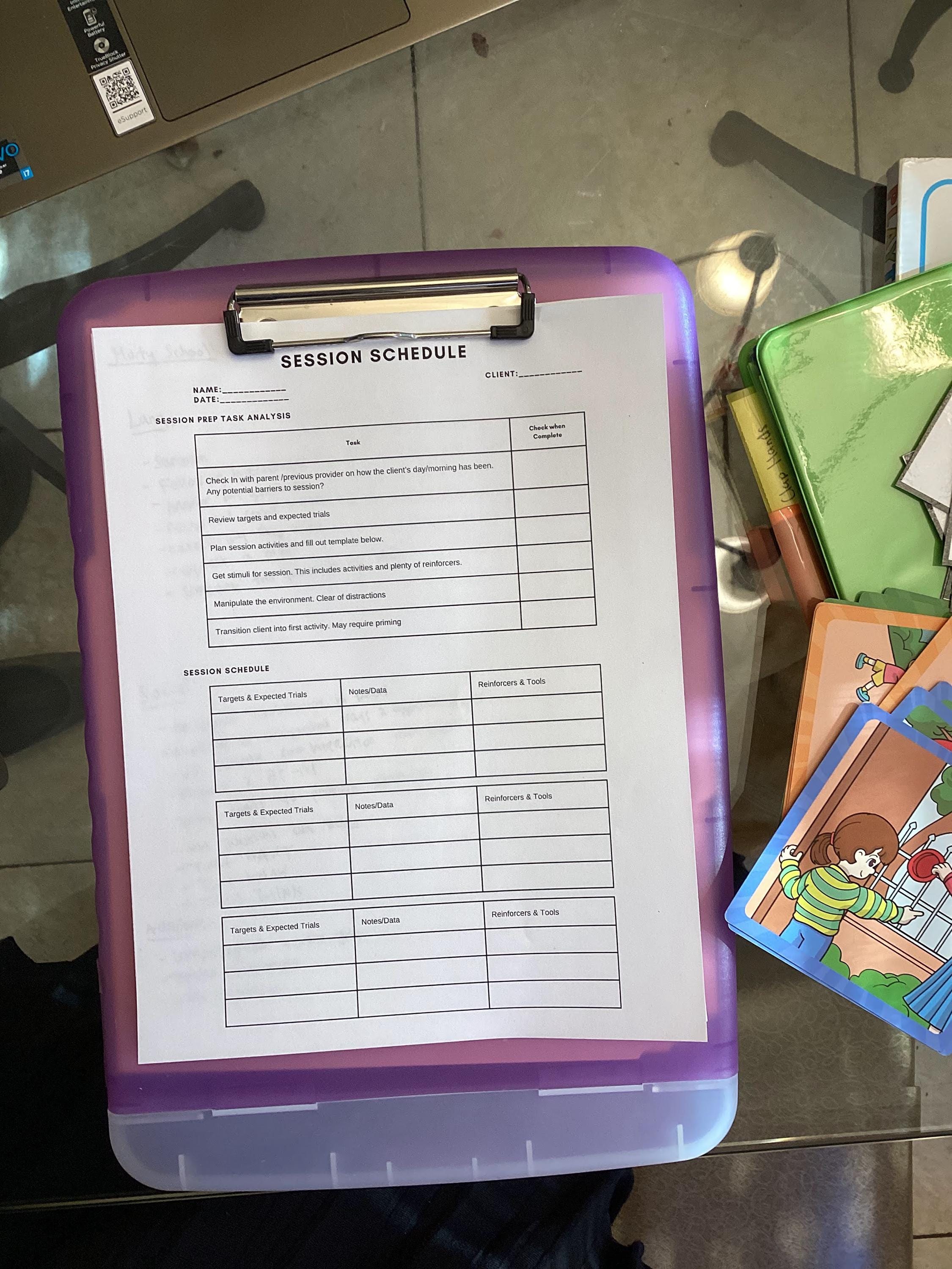 ABA Session Planner: BCBA & RBT Session Notes (digital Download) - Etsy