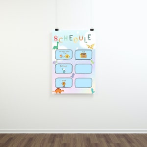 Cute Graphic Printable Daily Visual Schedule for Children_pastel and ...