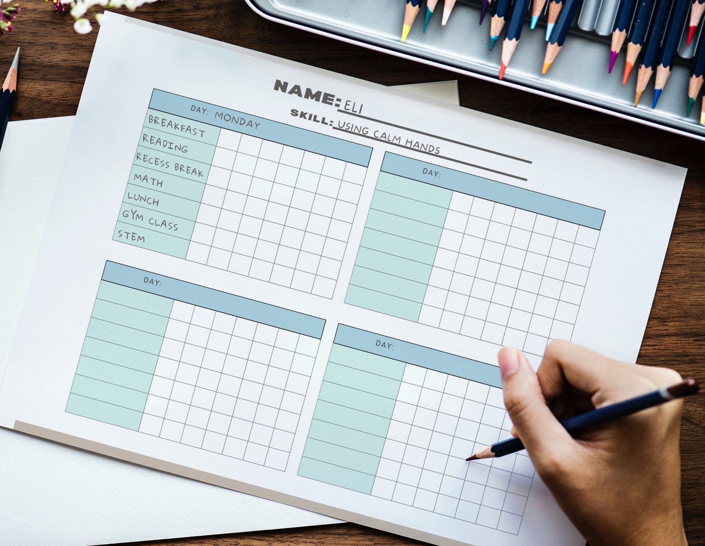 Visual Behavior Tracker for Children With ASD - Etsy