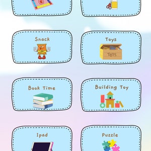 Dinosaur Visual Schedule: Pastel Daily Planner, Autism & Special Ed ...