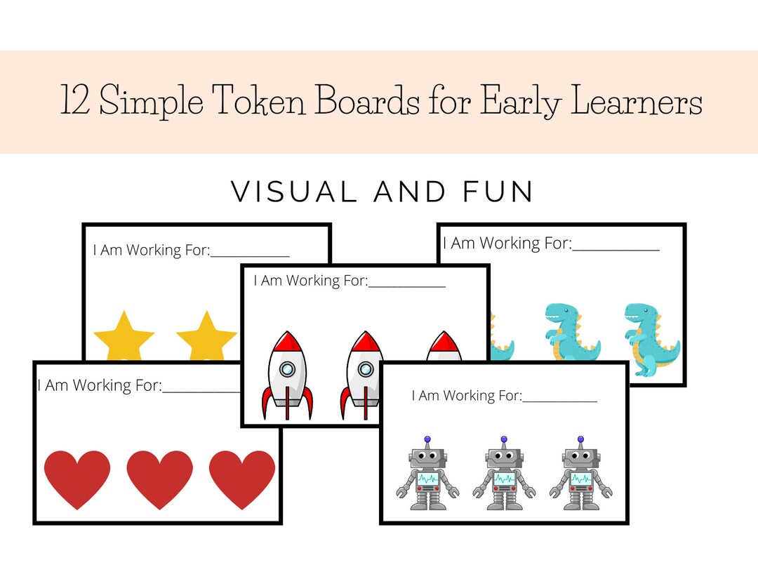 Simple Reinforcement Token Boards for Early Learners, Variety Pack ...
