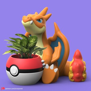 Charizard Evolution Planters DIY Paint Project - Etsy