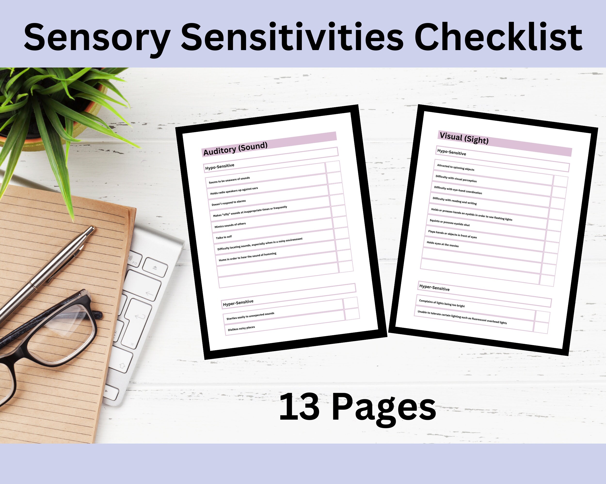 Autism Assessment Binder Bundle for Females and Children, Medical ...