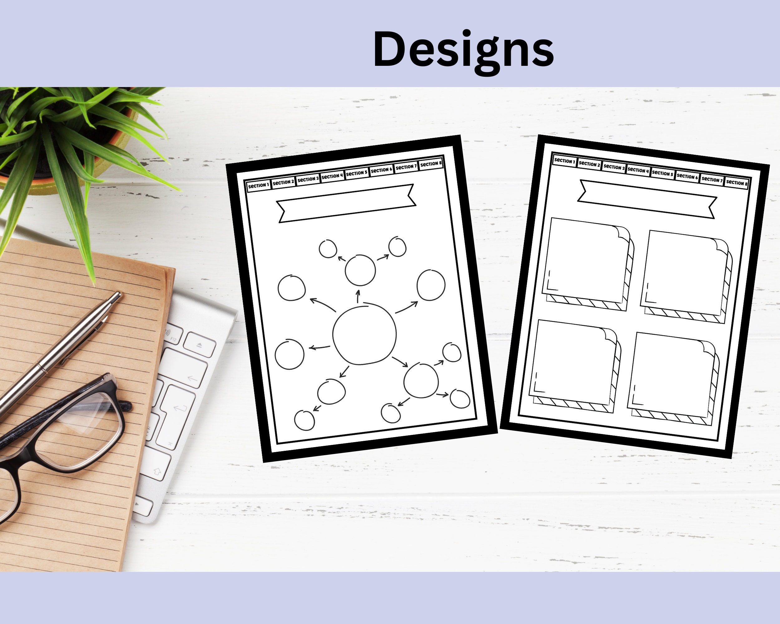 Printable Mind Map Brainstorming Printable Template Digital - Etsy ...