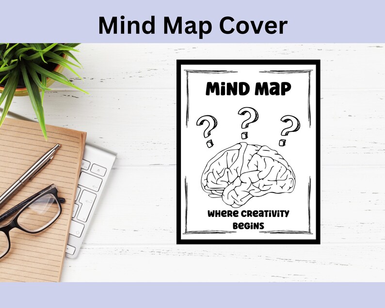 Printable Mind Map Template: Brainstorming Idea Board (PDF Digital ...