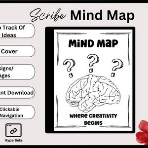 Kindle Scribe Mind Map, Kindle Template, Digital Planner, Brainstorming ...
