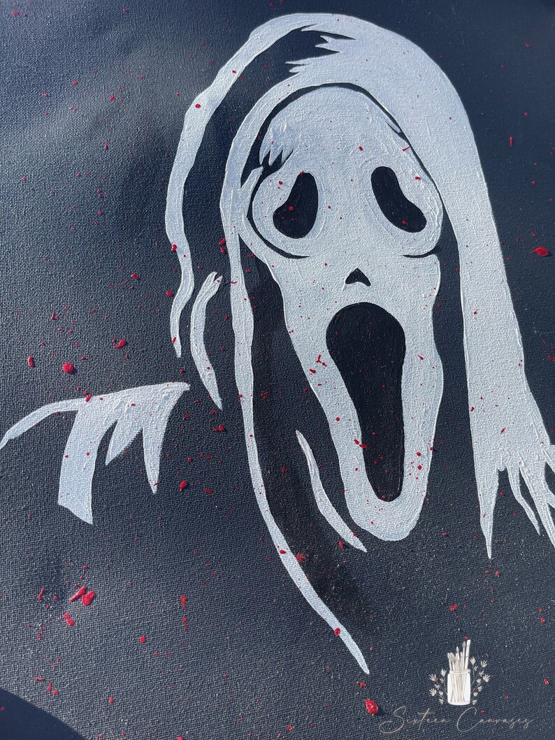 Scream, Ghost Face, Wall Art, Canvas, Wall Decor, Home Decor ...