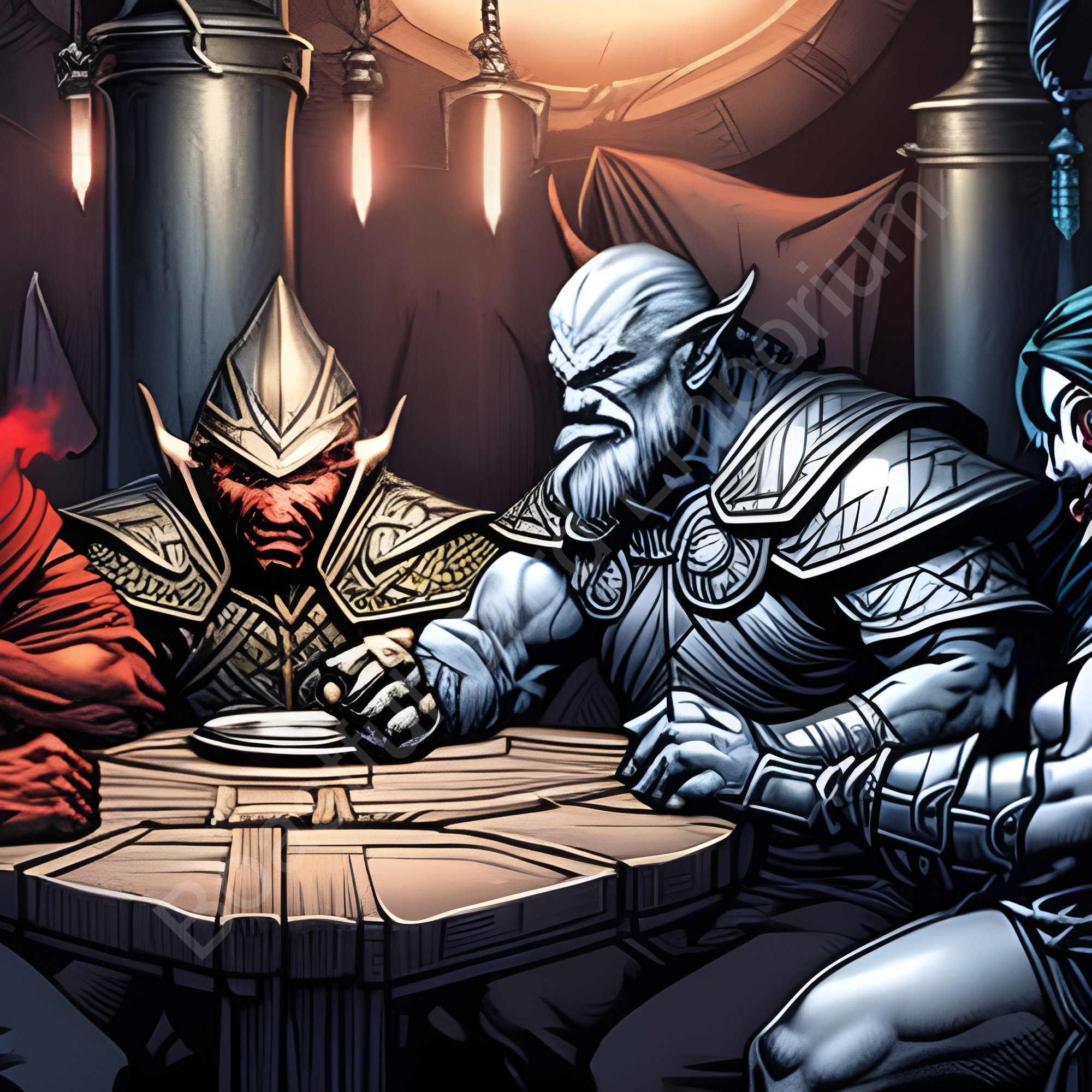 Dnd Digital Download Art Image File for Print of a Adventuring Party at ...