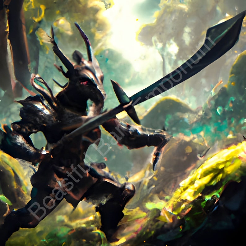 Dnd Digital Download Art Image File for Print of a Dragonborn by ...