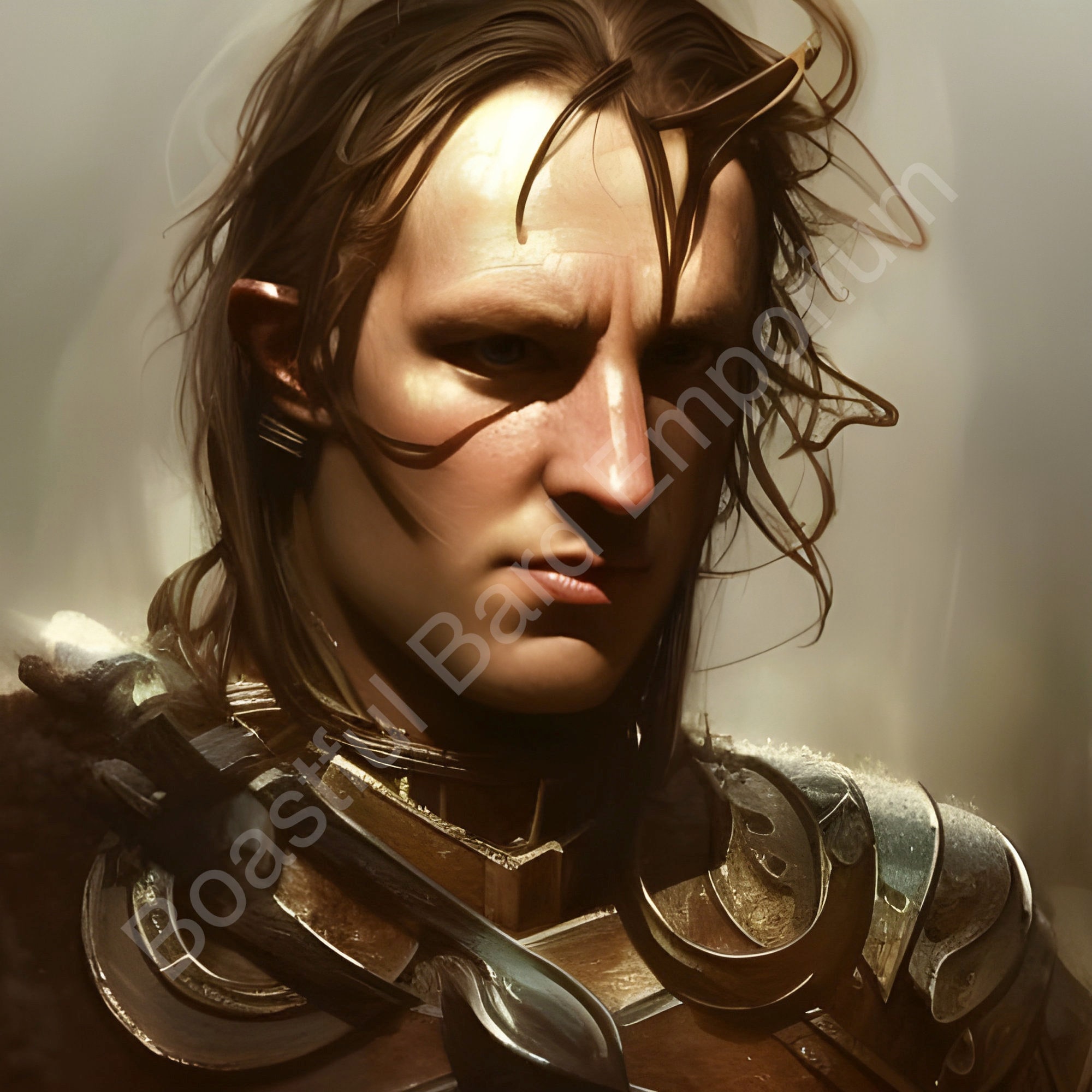 Dnd Digital Download Art Image File for Print of a Human Fighter by ...