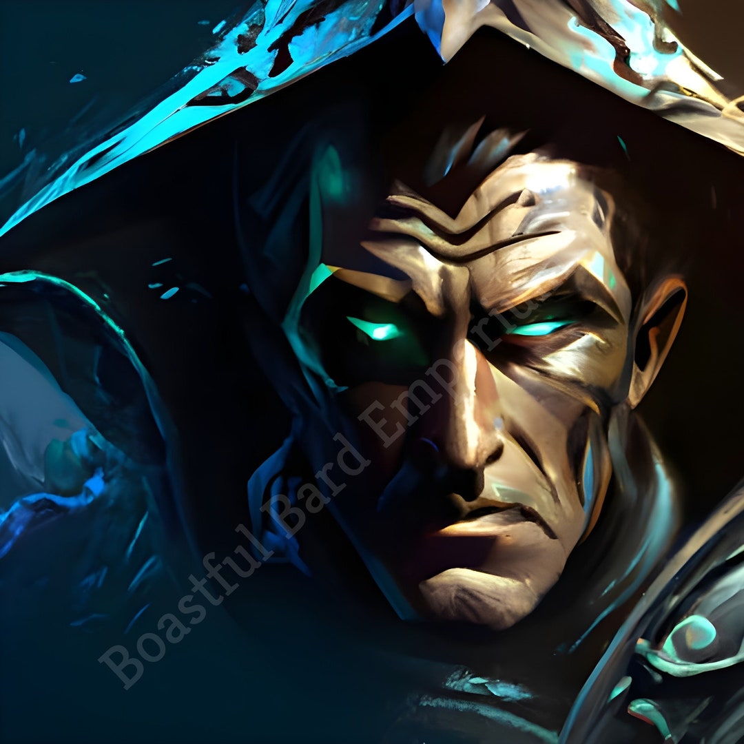 Dnd Digital Download Art Image File for Print of a Dark Rogue Portrait ...