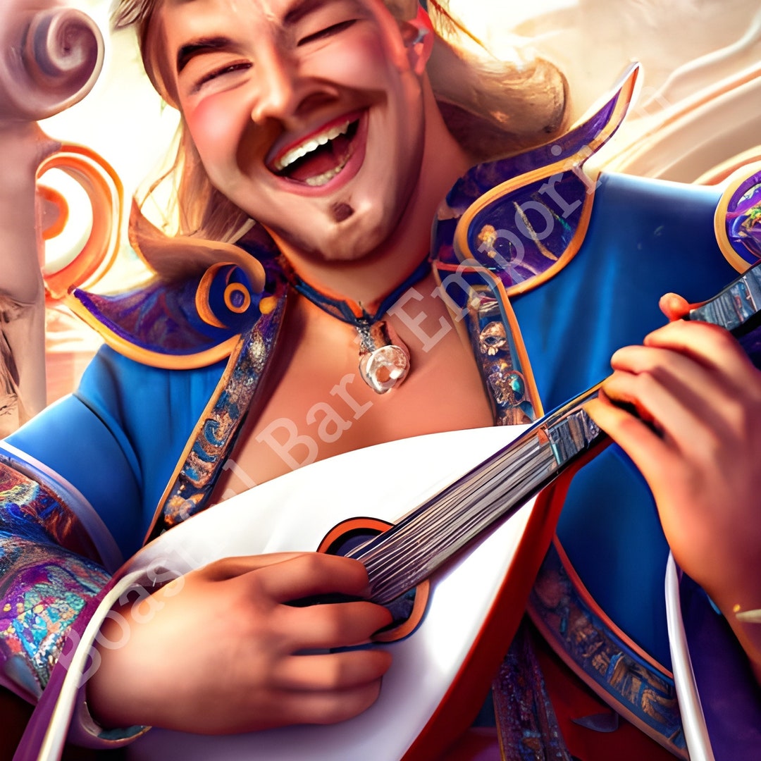 Dnd Digital Download Art Image File for Print of a Bard - Etsy