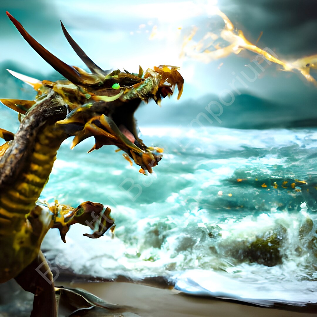 Dnd Digital Download Art Image File for Print of a Dragon by - Etsy