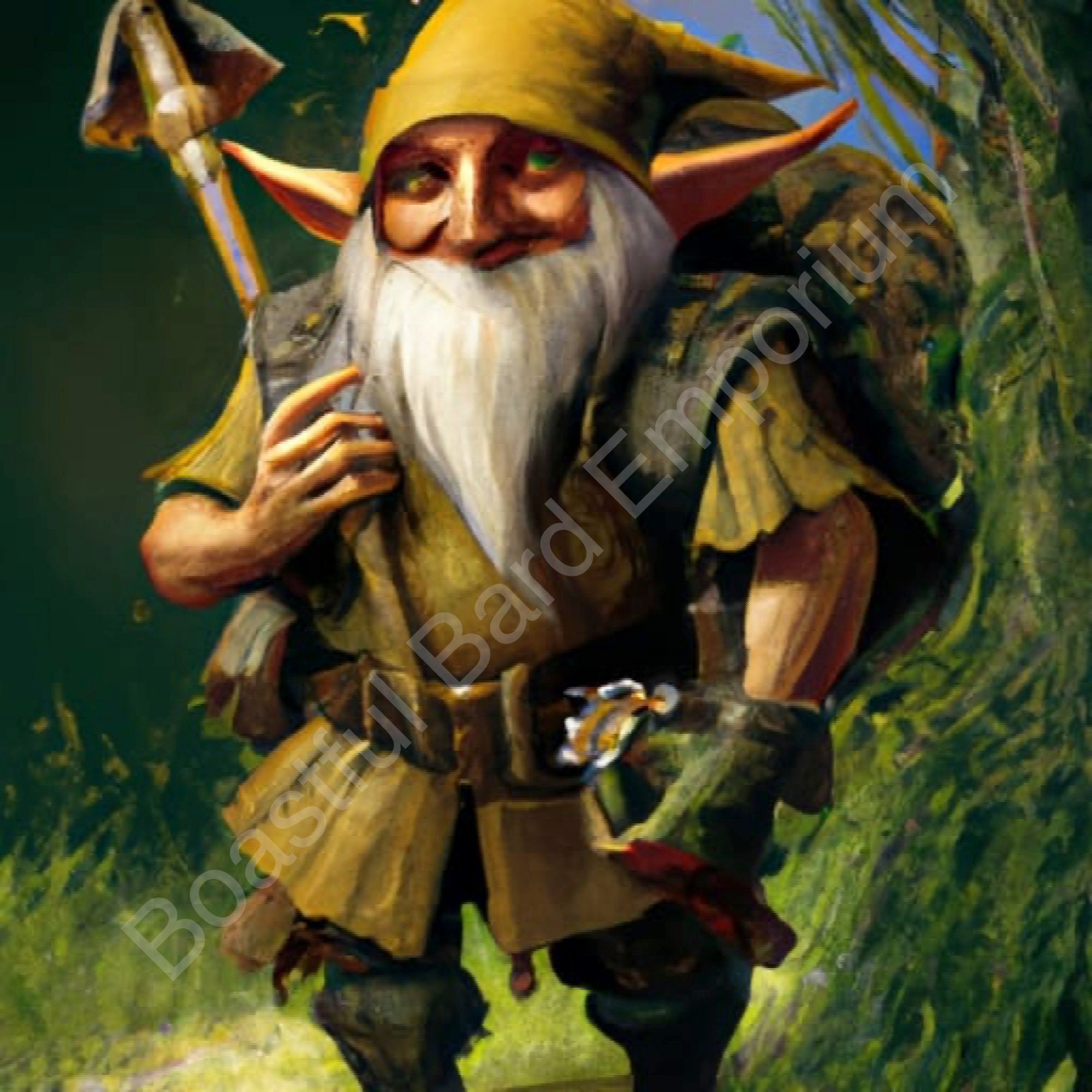 Dnd Digital Download Art Image File for Print of a Gnome by Boastful ...