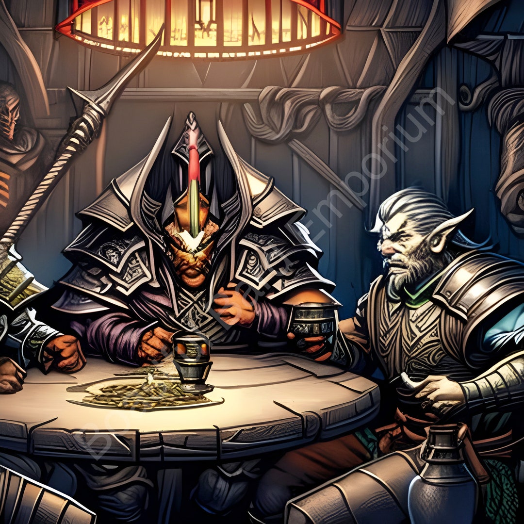 Dnd Digital Download Art Image File for Print of a Adventuring Party at ...